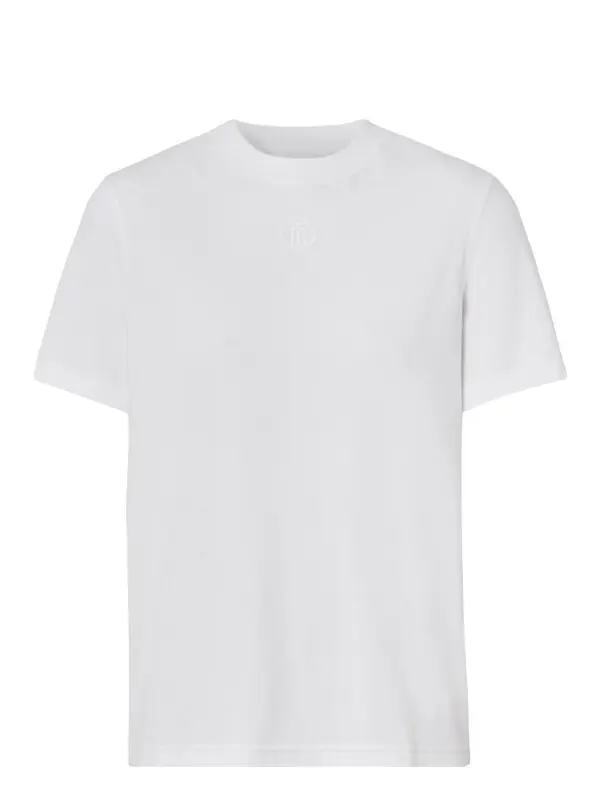 Burberry Embroidered Monogram T-shirt - White