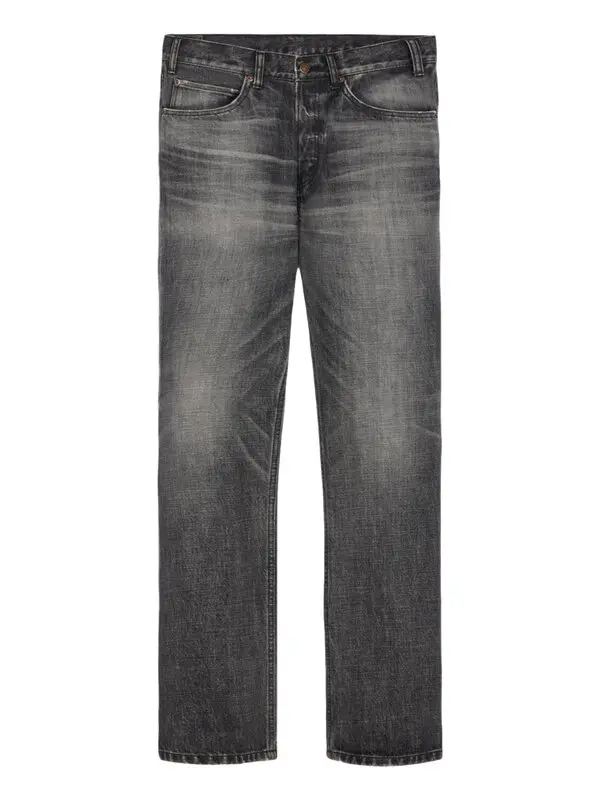 Celine Kurt Jeans In Wash Denim - Mirror Ink