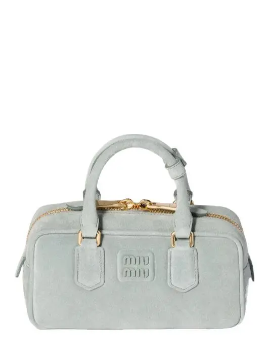 Miu Miu Arcadie Zipped Tote Bag - Powder Blue