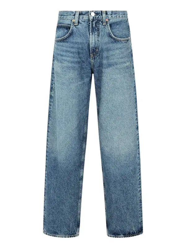 AGOLDE Straight-leg Button-fly Jeans - Blue