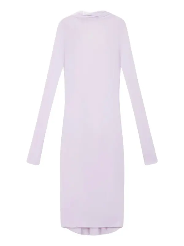 TOTEME V-neck Long Sleeve Midi Dress - No