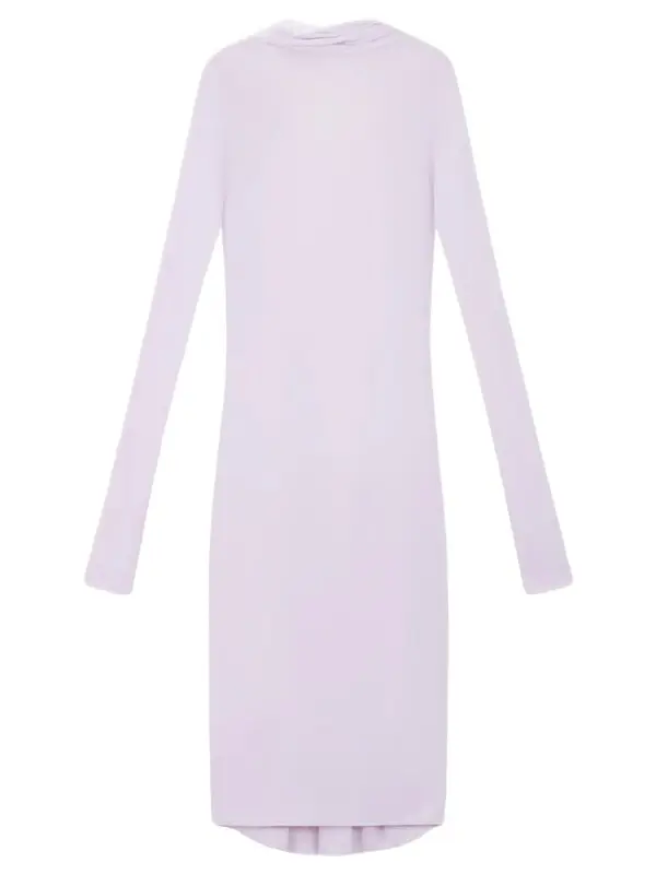 TOTEME V-neck Long Sleeve Midi Dress - Purple