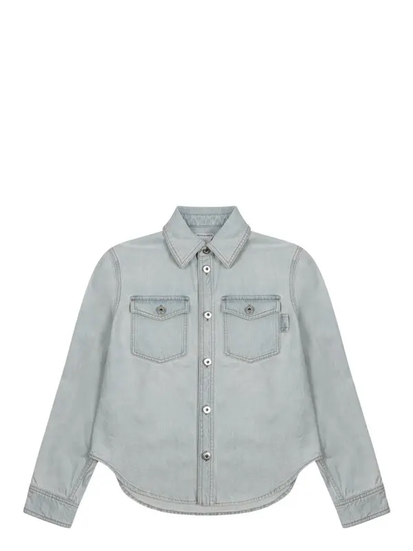 Bottega Veneta Extra Bleached Denim Shirt - Light Blue