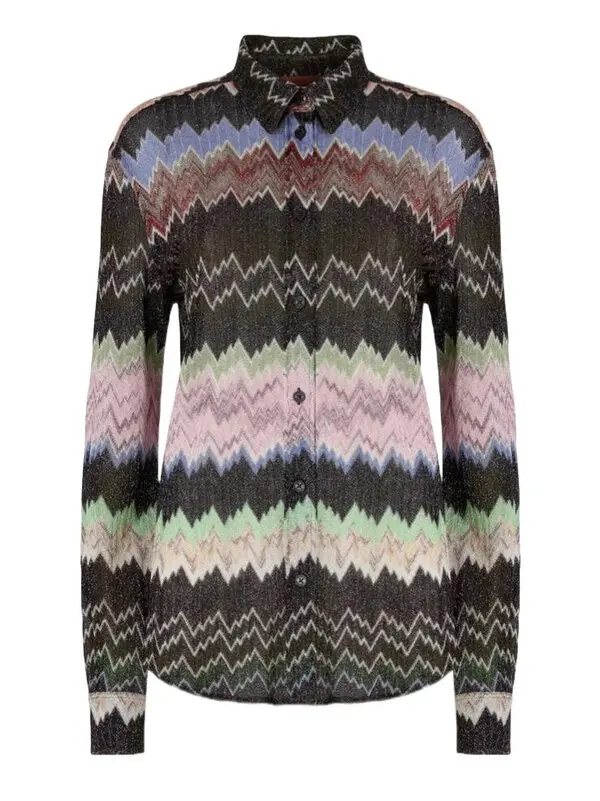 Missoni Snakeskin Pattern Shirt - Greenish-brown