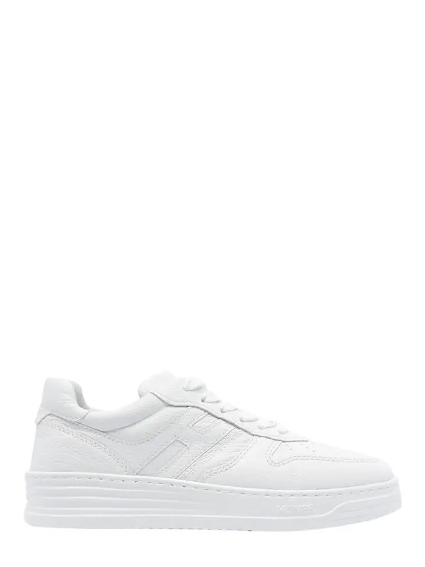 Hogan H630 Sneakers With Side Logo Patch - White