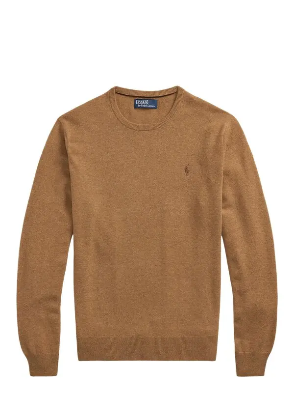 Polo Ralph Lauren Crew Neck Sweater - Latte Brown Heather