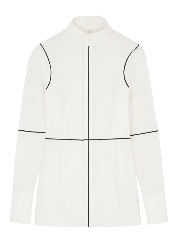 MAISON MARGIELA Panelled Long Sleeve Shirt - White