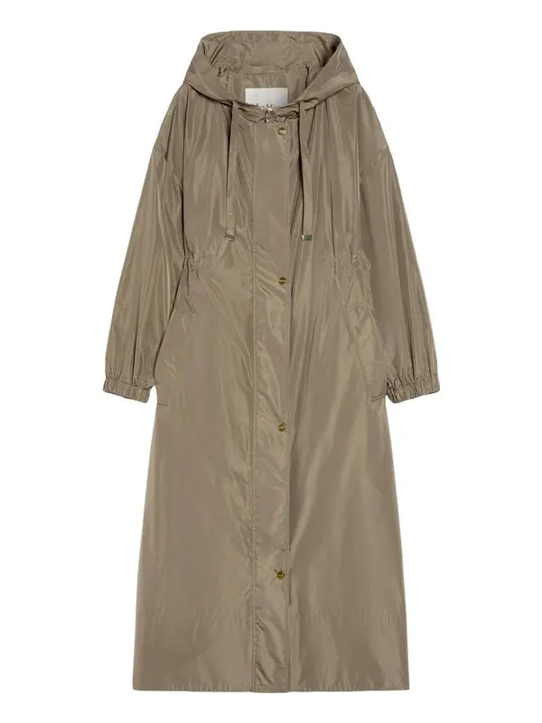Max Mara Long Water-repellent Taffeta Parka - Clay Color
