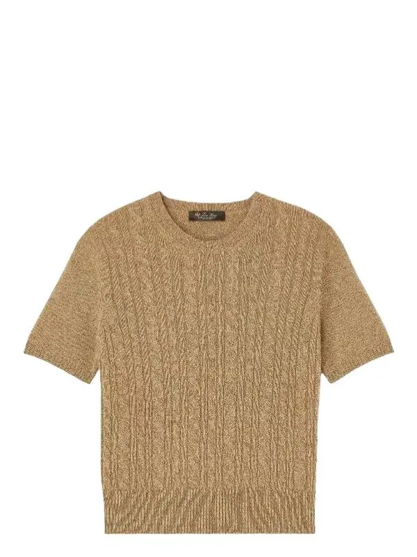 Loro Piana Treccia Crewneck Jumper - Nude