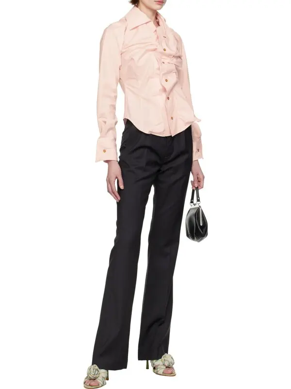 VIVIENNE WESTWOOD Orb Embroidered Buttoned Shirt - Pink