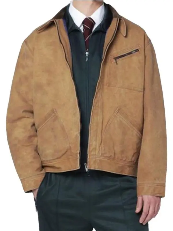 Needles Long Sleeved Zipped Work Jacket - Brown