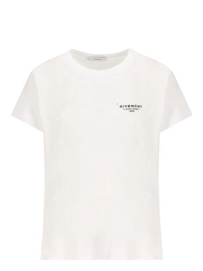 Givenchy Crewneck T-shirt With Logo Print - White