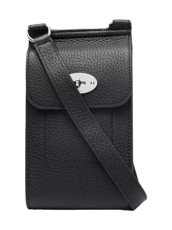 Mulberry Small Anthony Grained-leather Crossbody Bag - Black