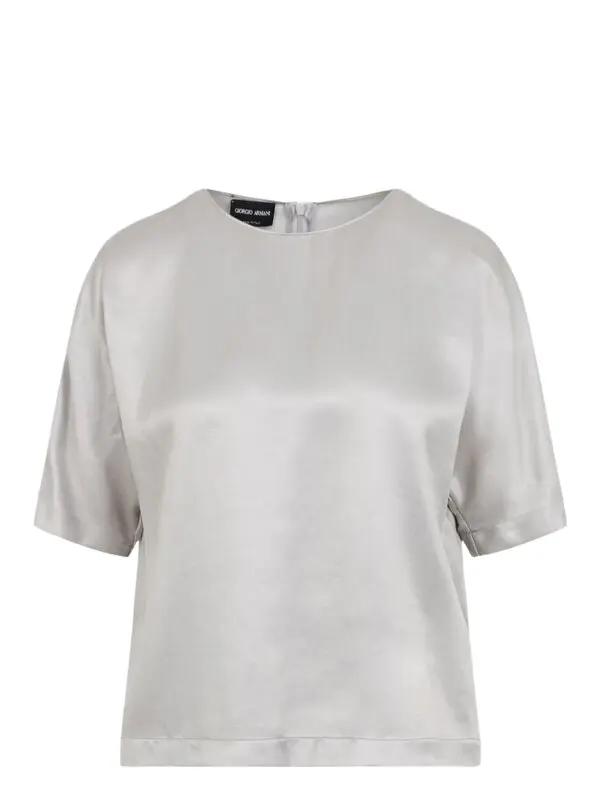 Giorgio Armani Short Sleeved Top - Grey