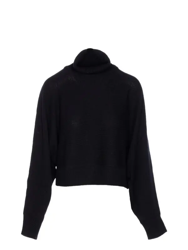 Michael Kors Cropped Logo Plaque Jumper - Black