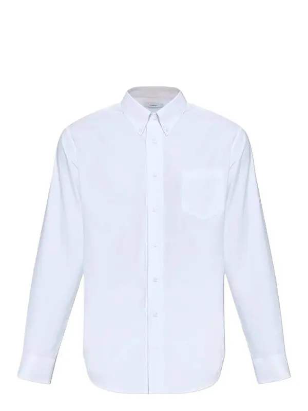 Givenchy Paris Logo Embroidered Long-sleeved Shirt - White