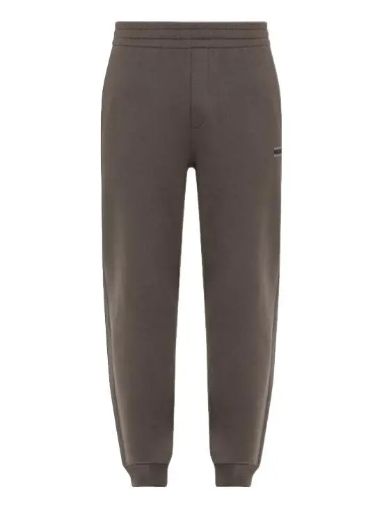 Moncler Logo Fleece Track Pants - Brown