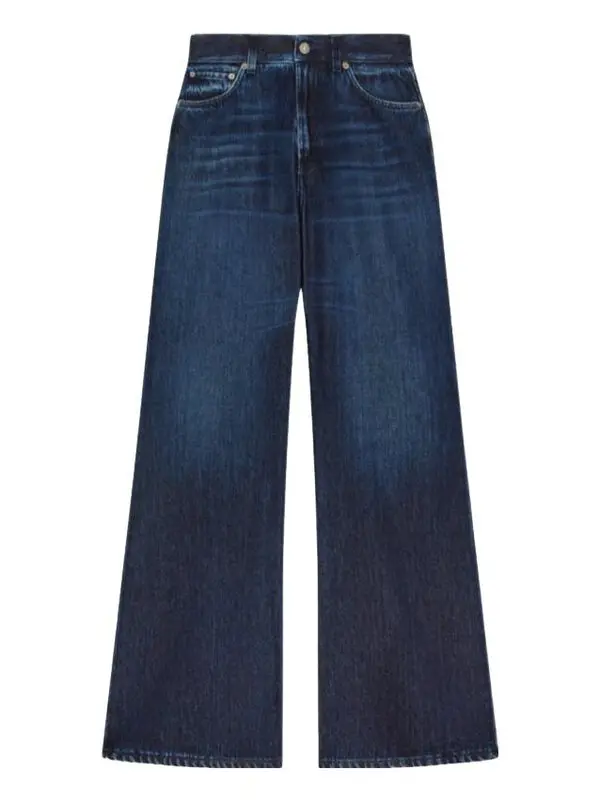 DONDUP Amber Wide-leg Jeans - Black