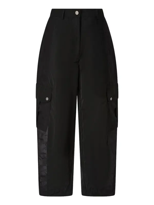 Pinko Cropped Cargo Trousers - Black