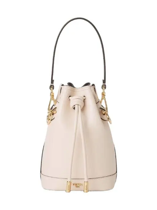 Fendi Mon Tresor Drawstring Mini Bucket Bag - Nude