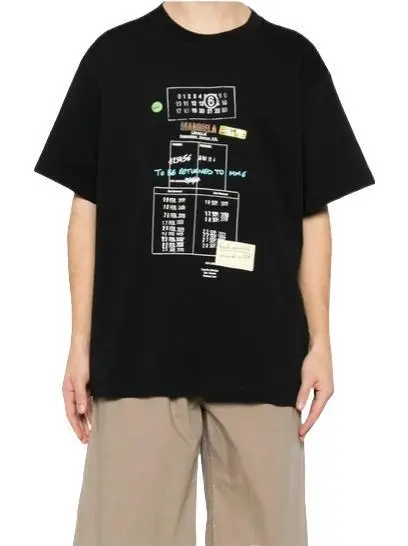 MAISON MARGIELA Library Stamp T-shirt - Black