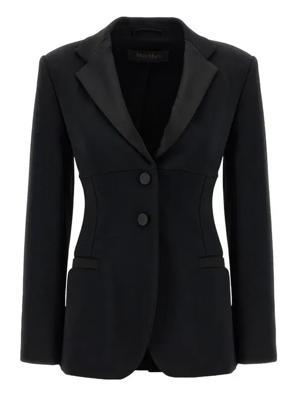 Max Mara Single-breasted Blazer - Black