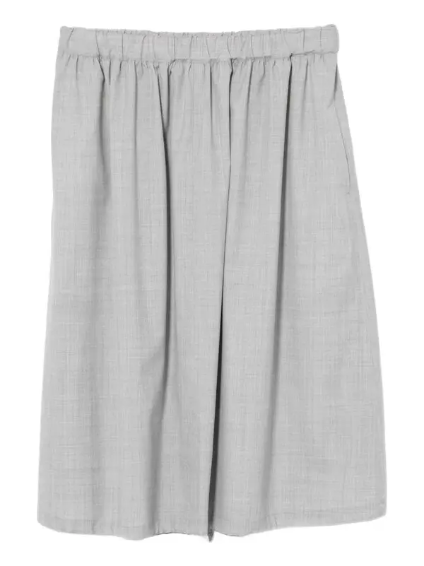 Comme Des Garçons Elastic Waist Midi Skirt - Gray
