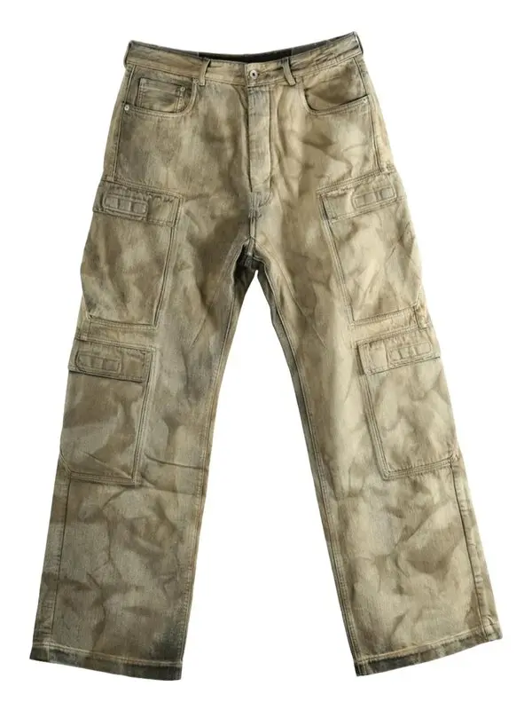 Rick Owens Denim Double Cargo Jeans - Nude