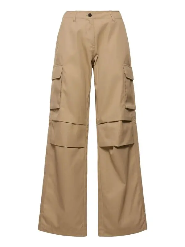 Coperni Button Wide-leg Cargo Pants - Beige