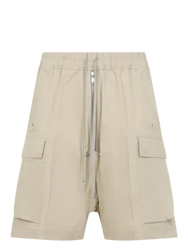 Rick Owens Cargobela Zip Cargo Shorts - Nude