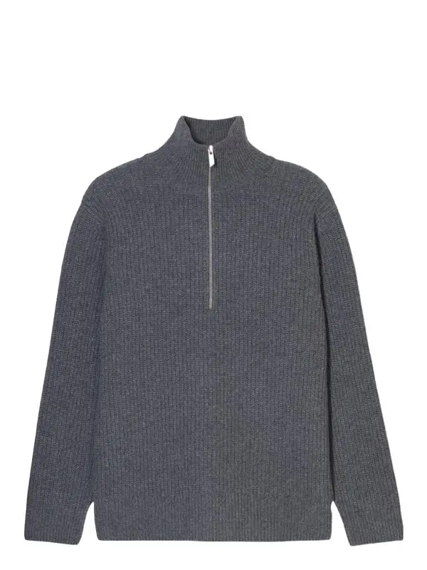 Closed Zipper Jumper - Dark Gray