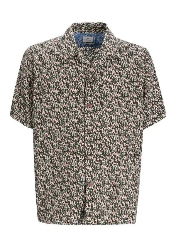 Paul Smith Printed Cotton Shirt - Gray