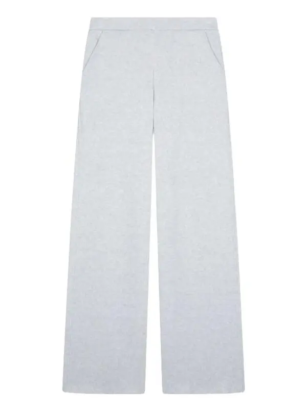 DONDUP Wide-leg Viscose Trousers - White