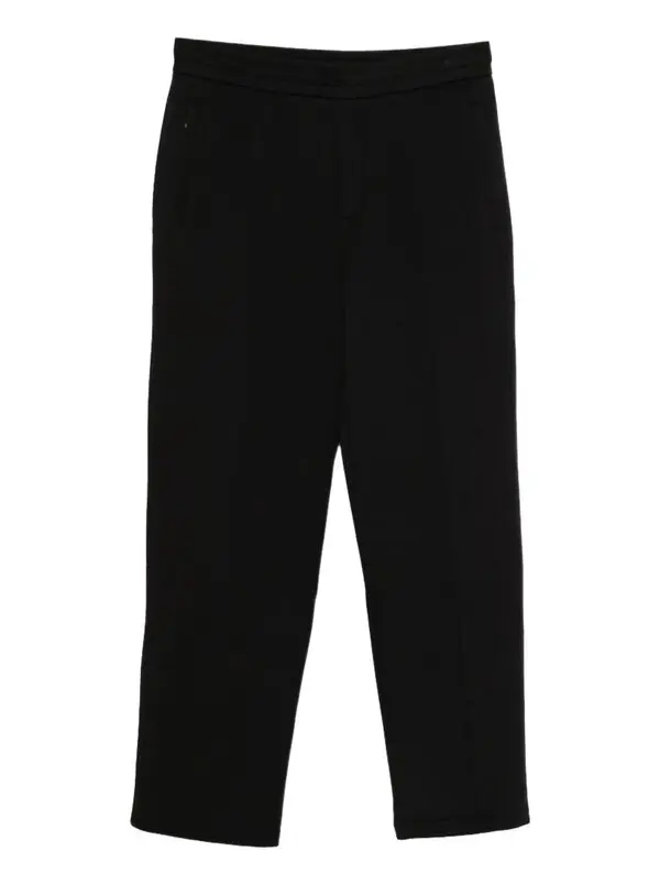 Emporio Armani Drawstring Jersey Joggers - Black