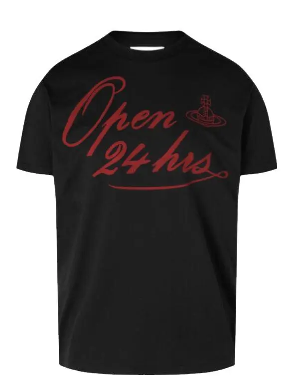 VIVIENNE WESTWOOD Open 24 Hours Classic T-shirt - Black