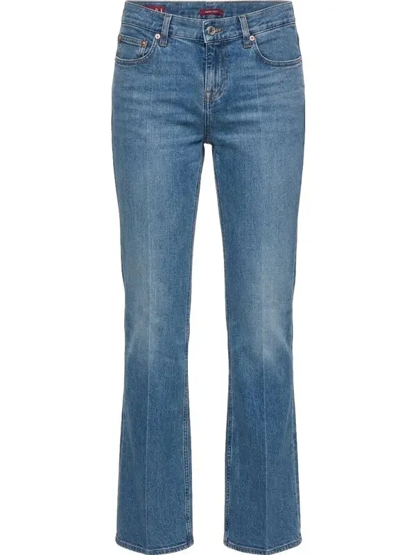 Gucci Logo Patch Denim Jeans - Clear Blue