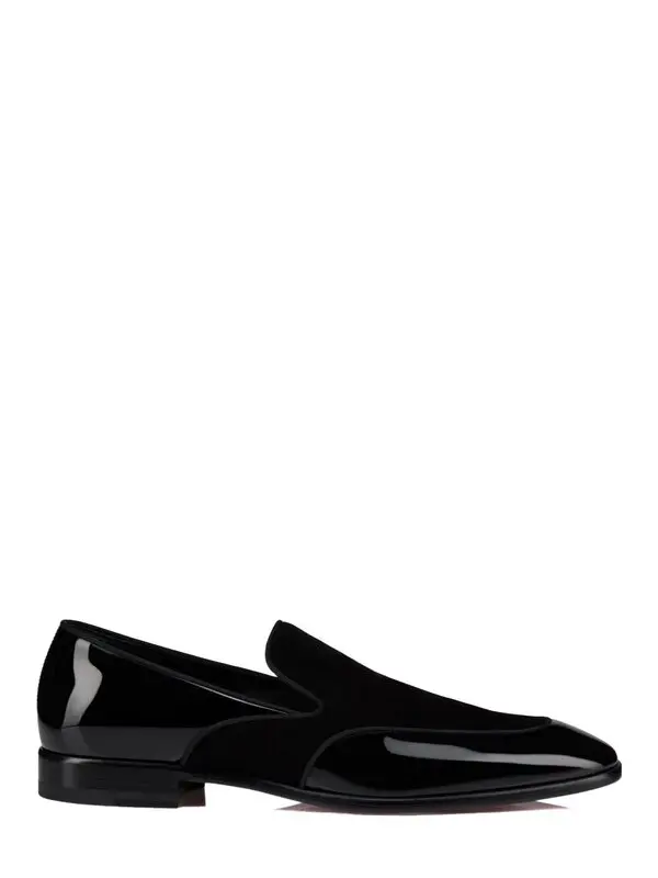 CHRISTIAN LOUBOUTIN Yaki Almond Toe Loafers - Black