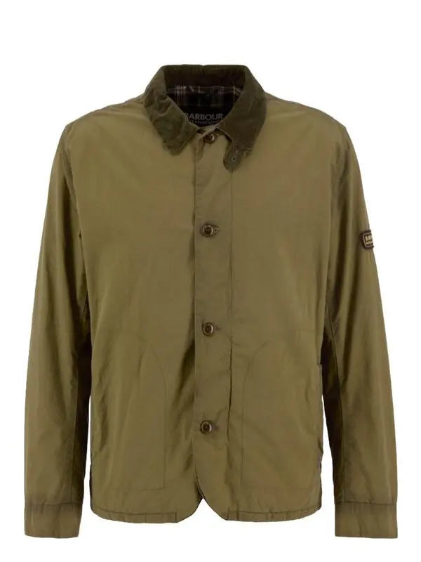 Barbour Corduroy Collar Cotton Jacket - Archive Olive