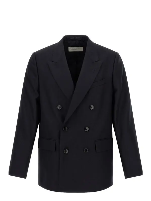Dries Van Noten Double-breasted Suit Jacket - Black
