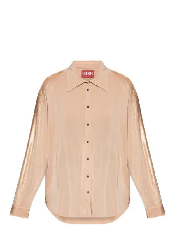 DIESEL® Long Sleeve Buttoned Shirt - Nude