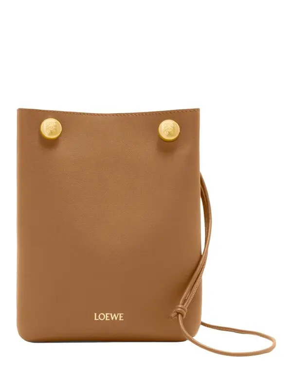 Loewe Anagram Pebble Pouch - Oak