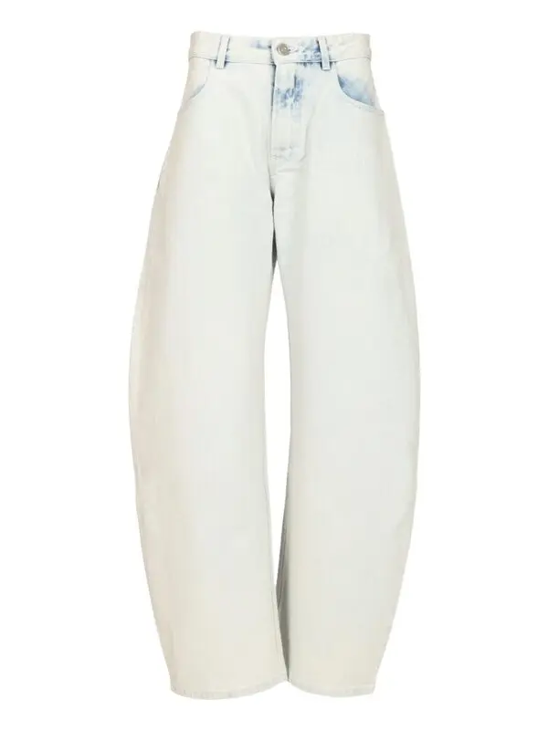 Alaïa Low Waist Round Jeans - Light Blue