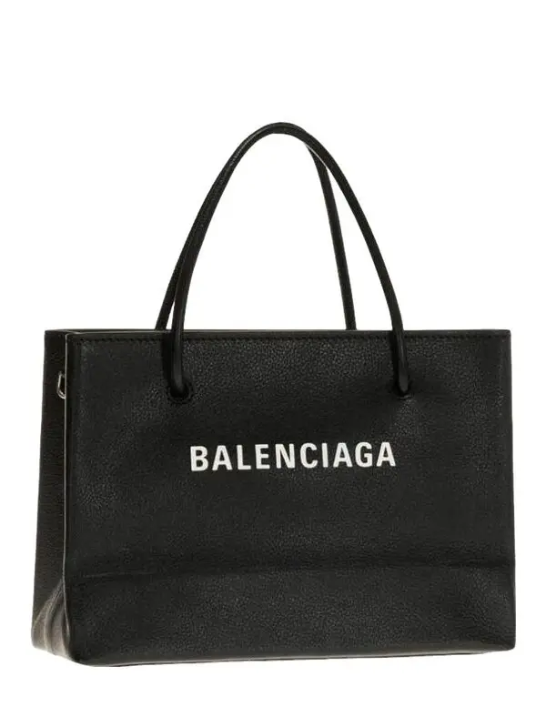 Balenciaga Logo Tote Bag - Black