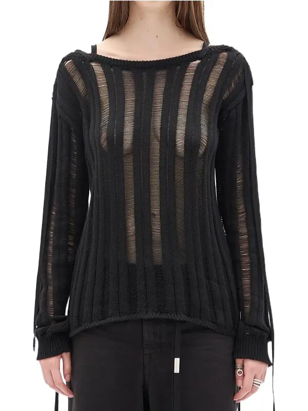 ANN DEMEULEMEESTER Gala Sweater - Black