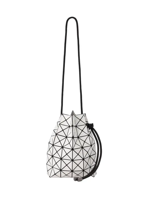 Issey Miyake Geometric Pattern Bucket Bag - White