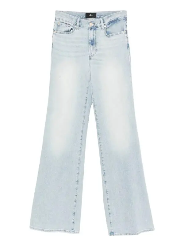 7 For All Mankind Dojo High-waist Flared Jeans - White