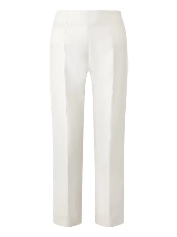 TOTEME Wool Blend Straight Leg Casual Pants - Off White