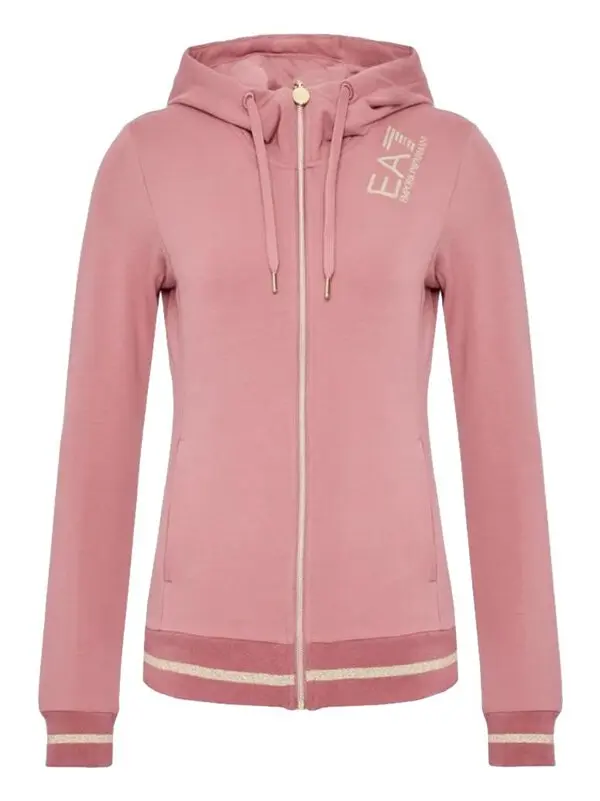 EA7 Hooded Zip-up Jacket - Pink