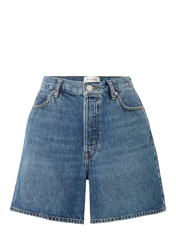 FRAME Timeless Denim Shorts - Blue