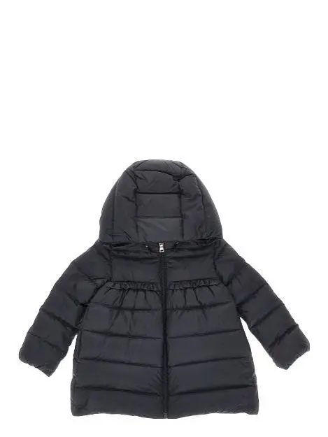 Moncler Long Hooded Down Coat - Midnight Blue